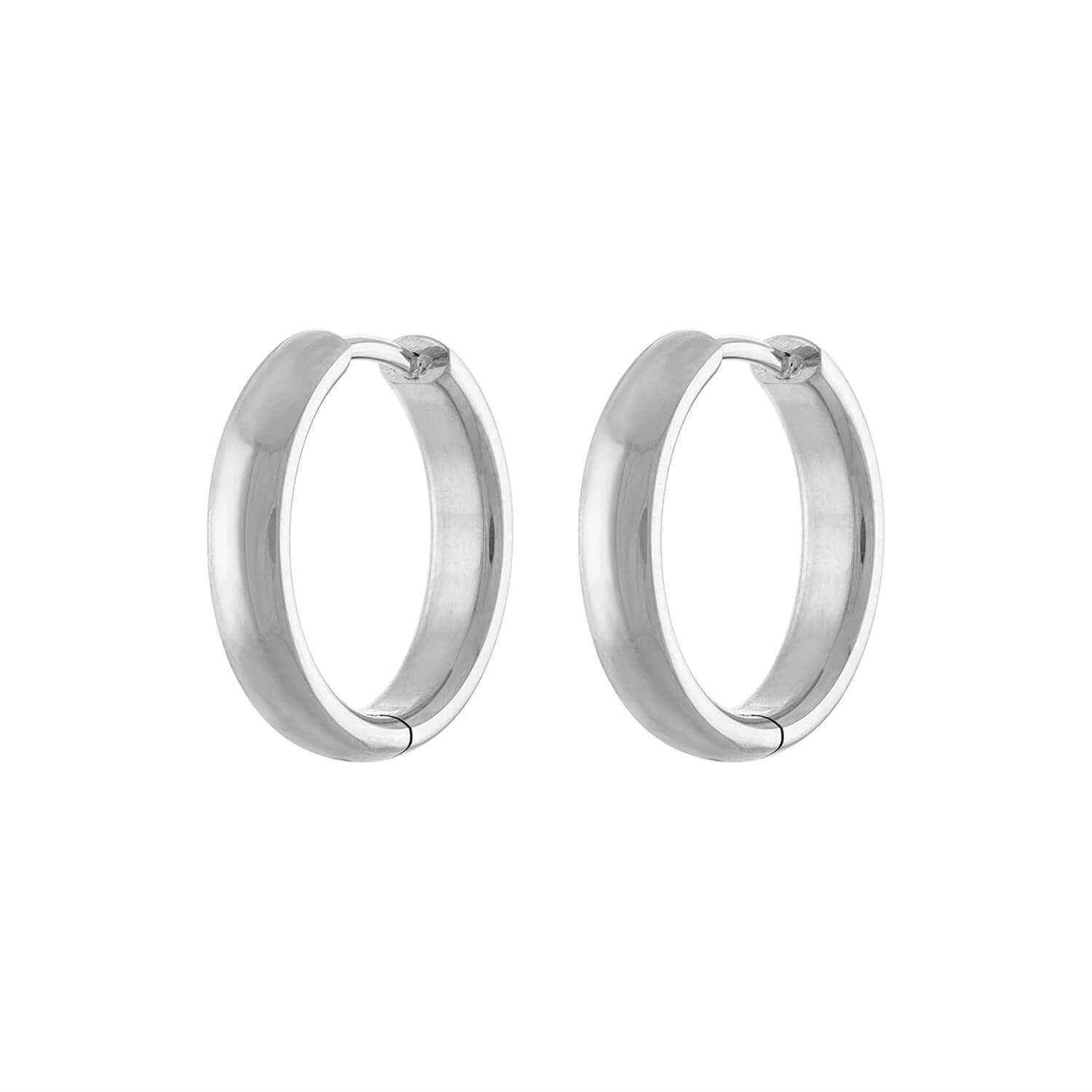 Bold Hoops in Titanium