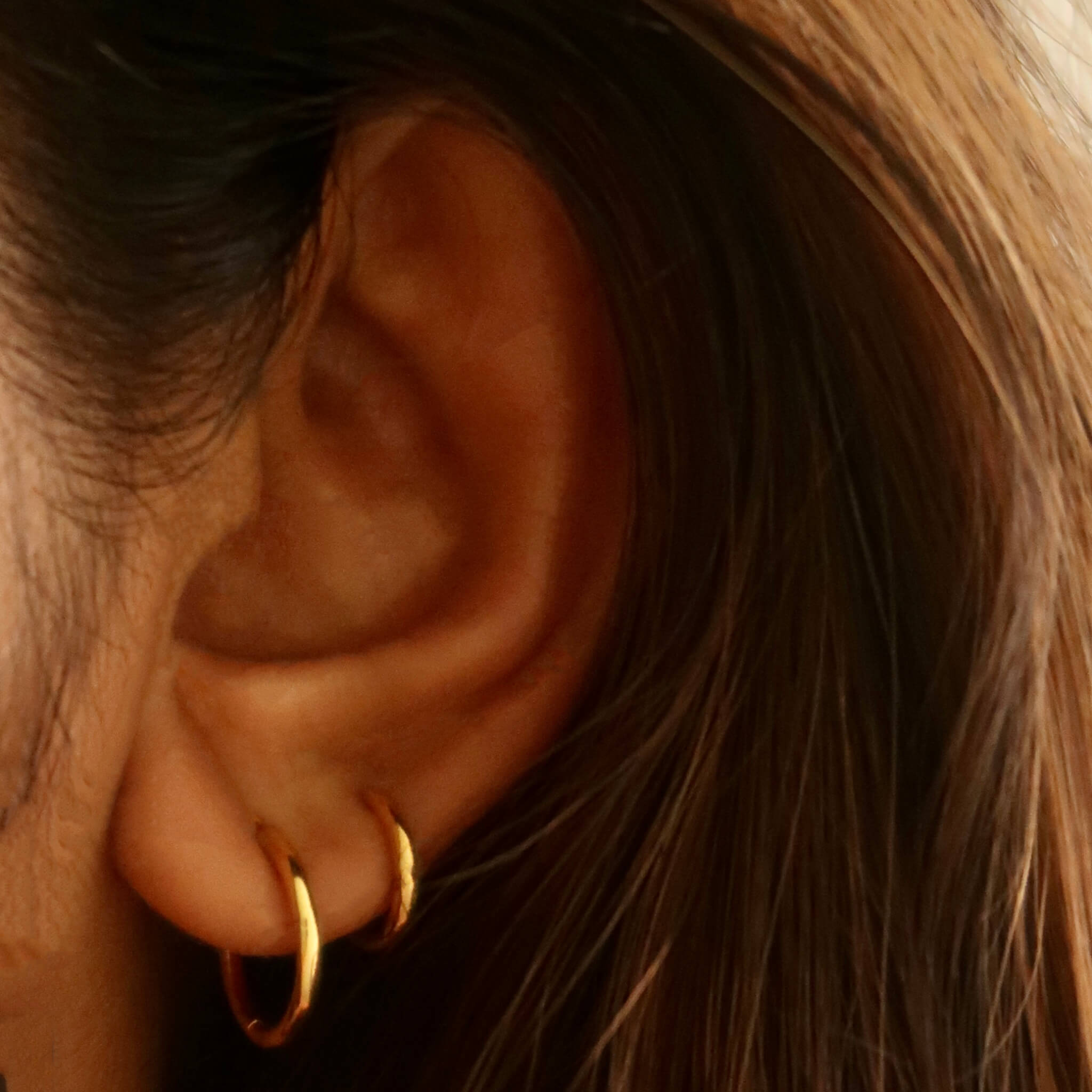 Classic Hoops in Titanium