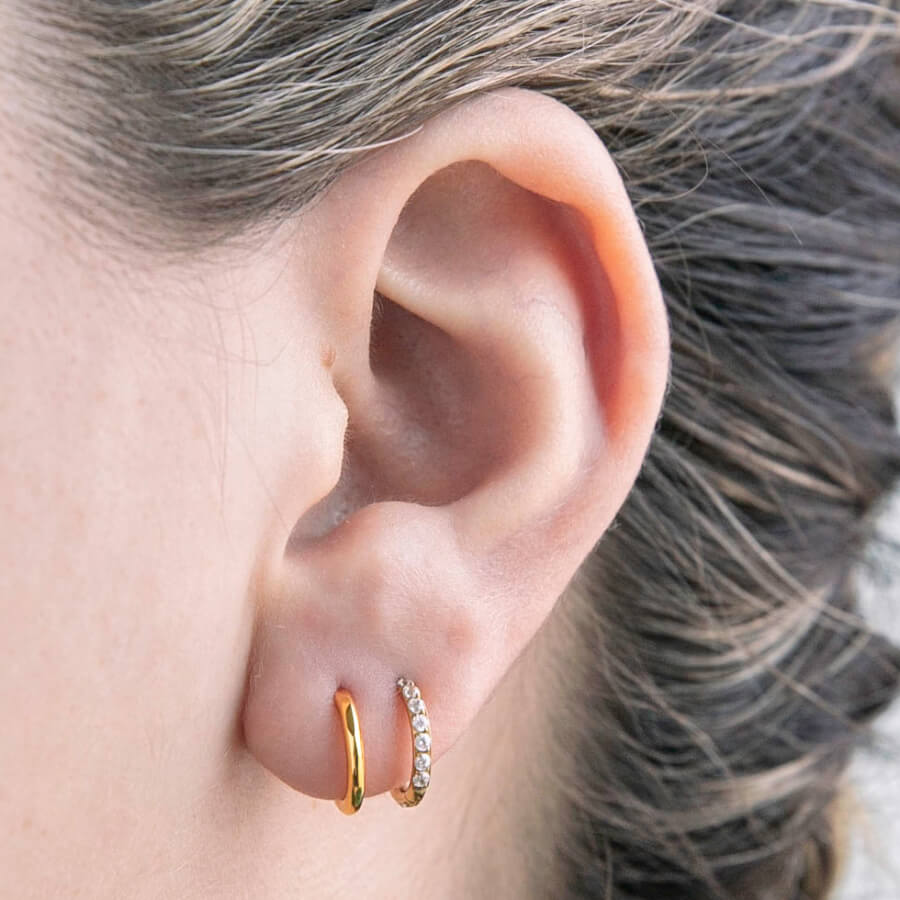 Everyday Hoop Duo in Titanium